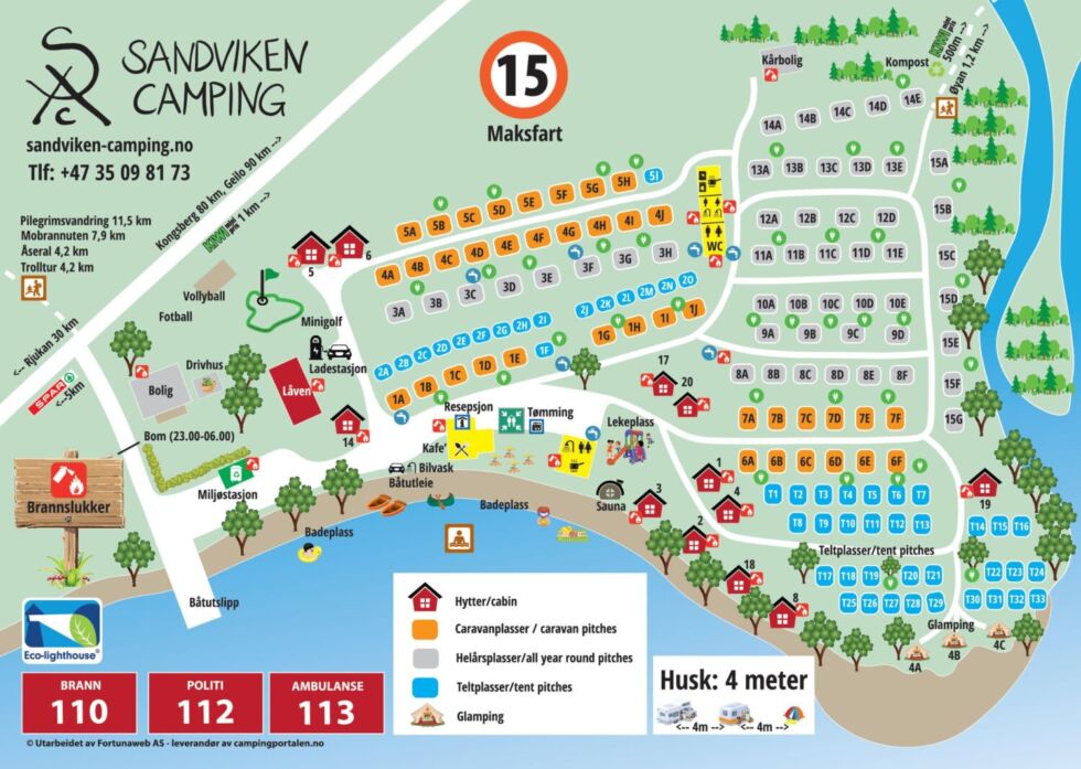 oversikt - Sandviken Camping